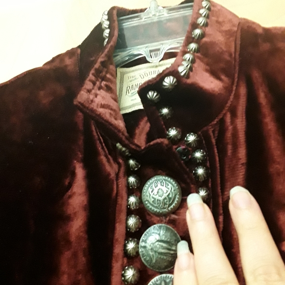 Double D Ranch | Jackets & Coats | Double D Ranch Red Crushed Velvet ...